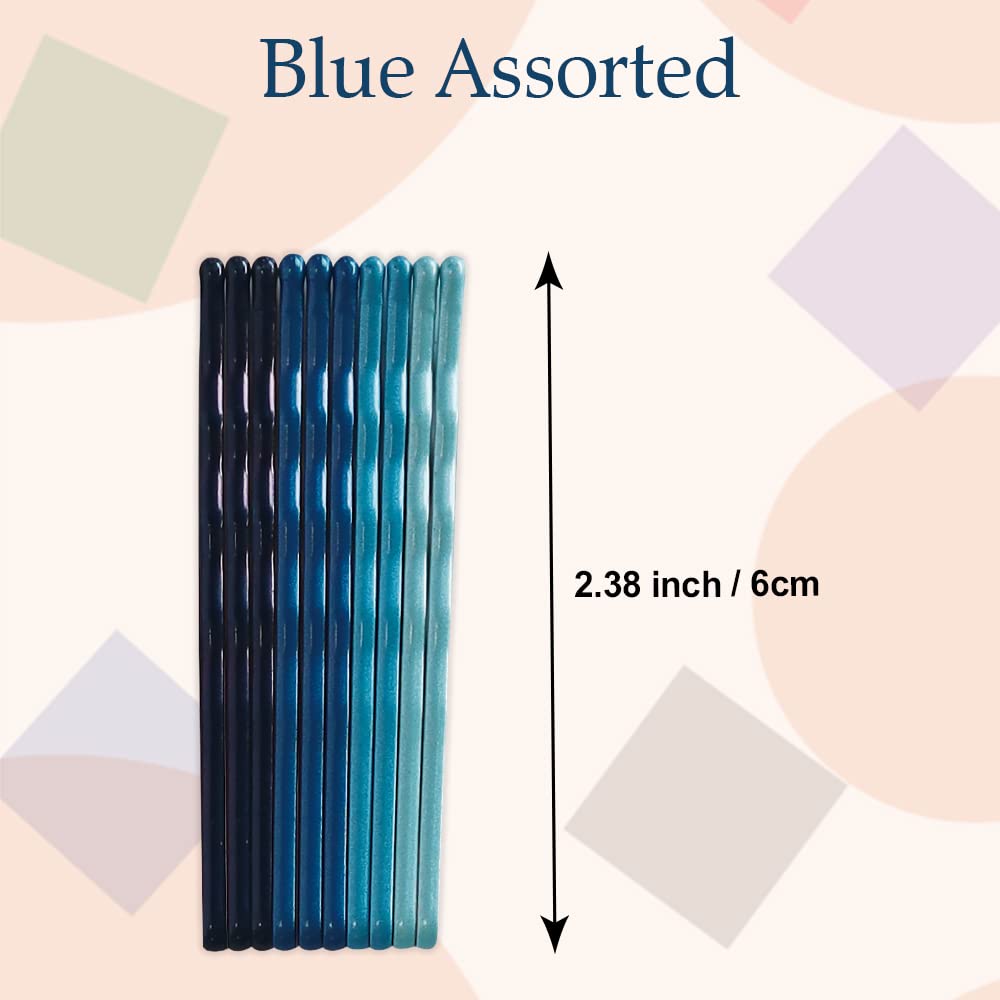Blue Assorted Bobby Pins Hair Pins Small Mini Decorative Styling Acces ...