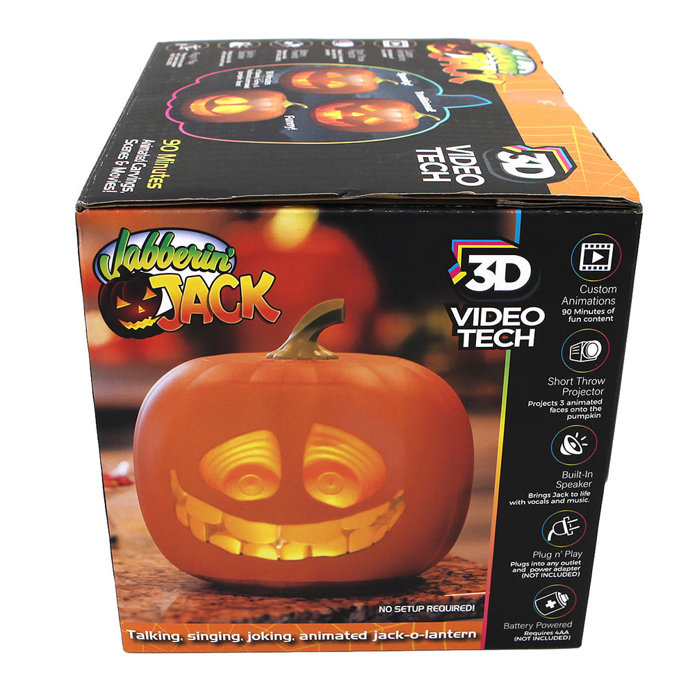 ANIMAT3D Pumpkin Jack The Talking Animated Pumpkin with Built-In ...