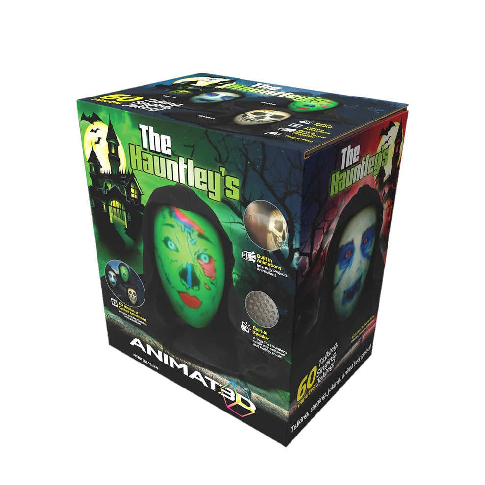 Original Hauntley's Animated 3D Head – DIY Light Guy